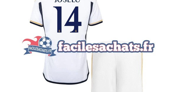 Maillot Real Madrid JOSELU 14 2023-2024 Domicile Enfant MC